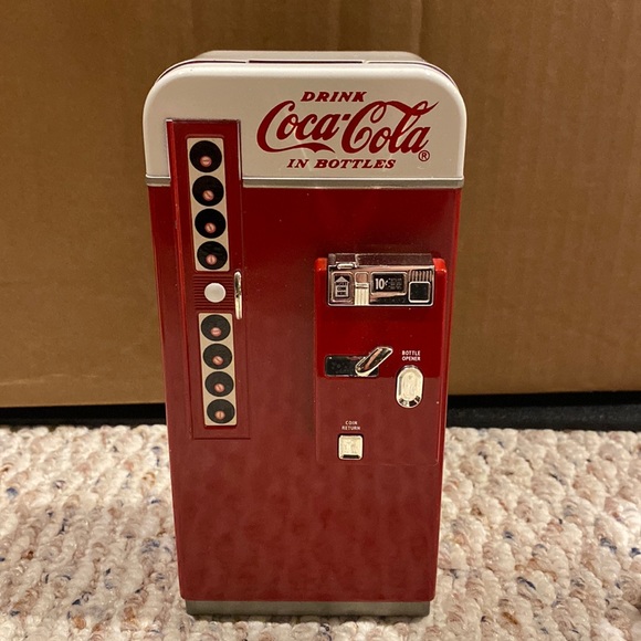 Coca Cola | Accents | Cocacola Metal Vending Machine Bank | Poshmark